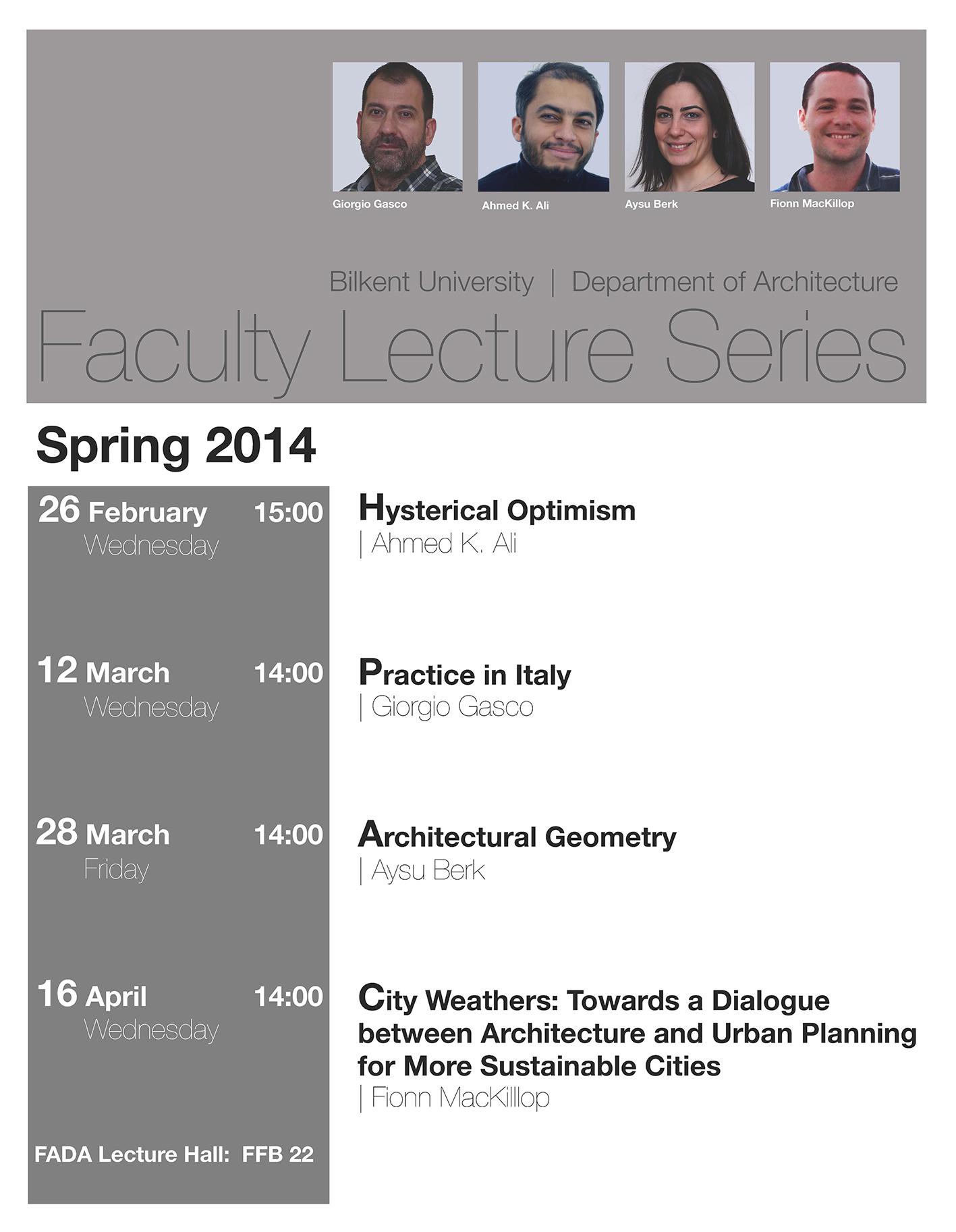 Faculty Lecture Series
